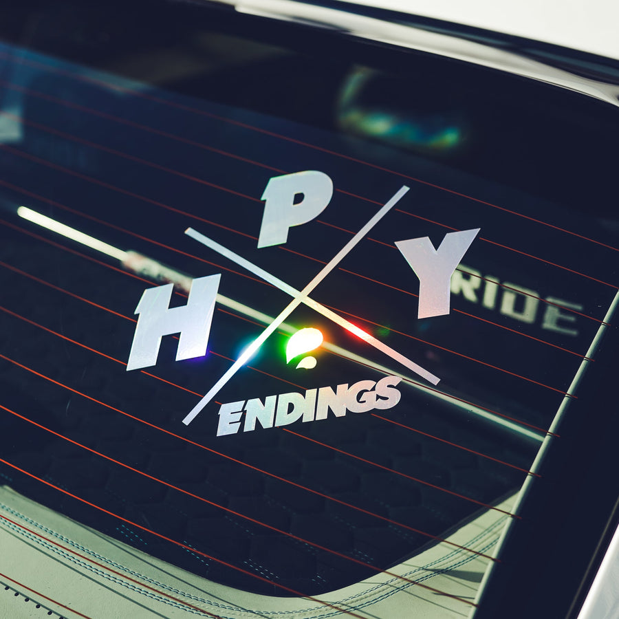 Windshield Banners - Happy Endings - Automotive & Lifestyle Brand